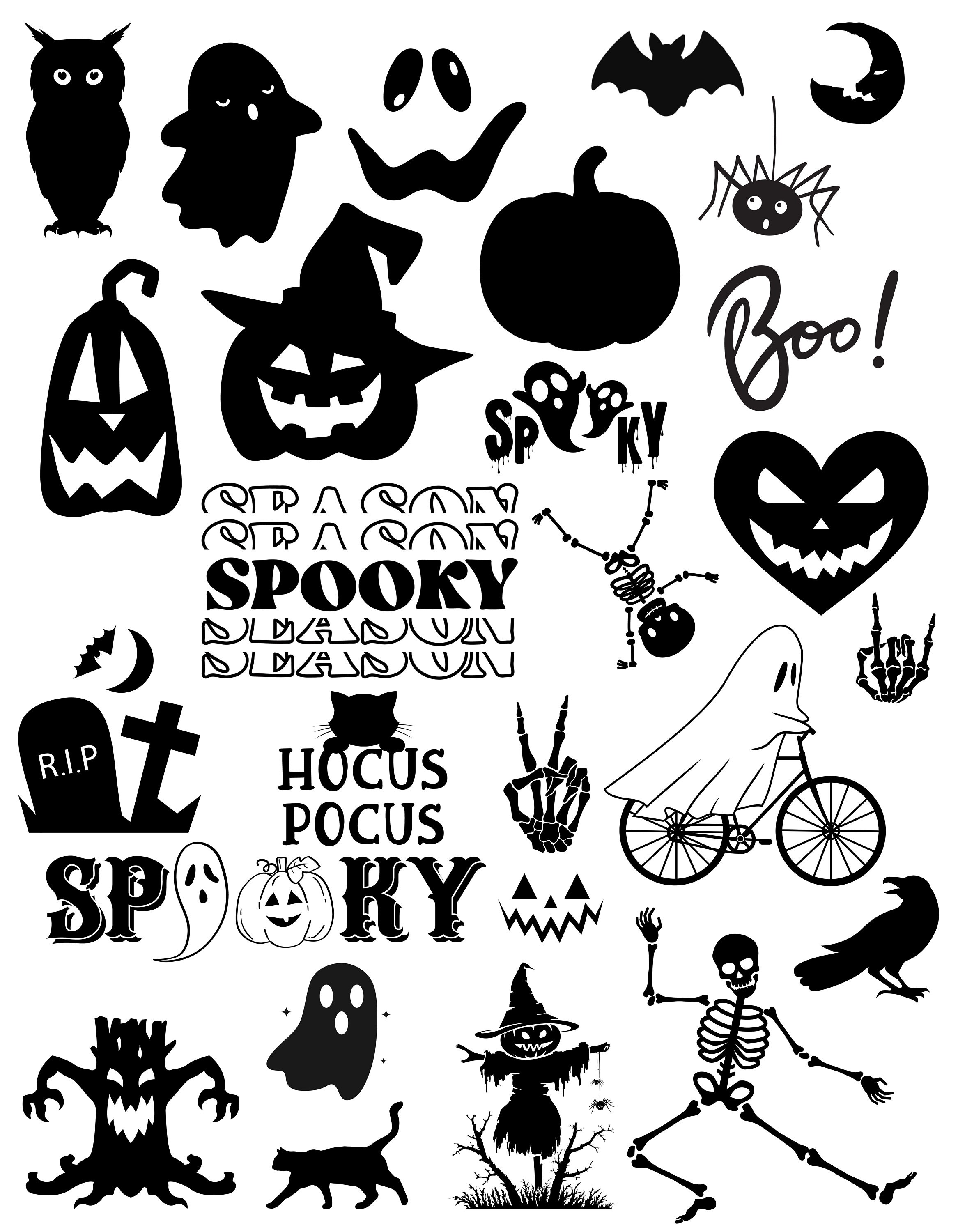 Halloween SVG Bundle - Etsy