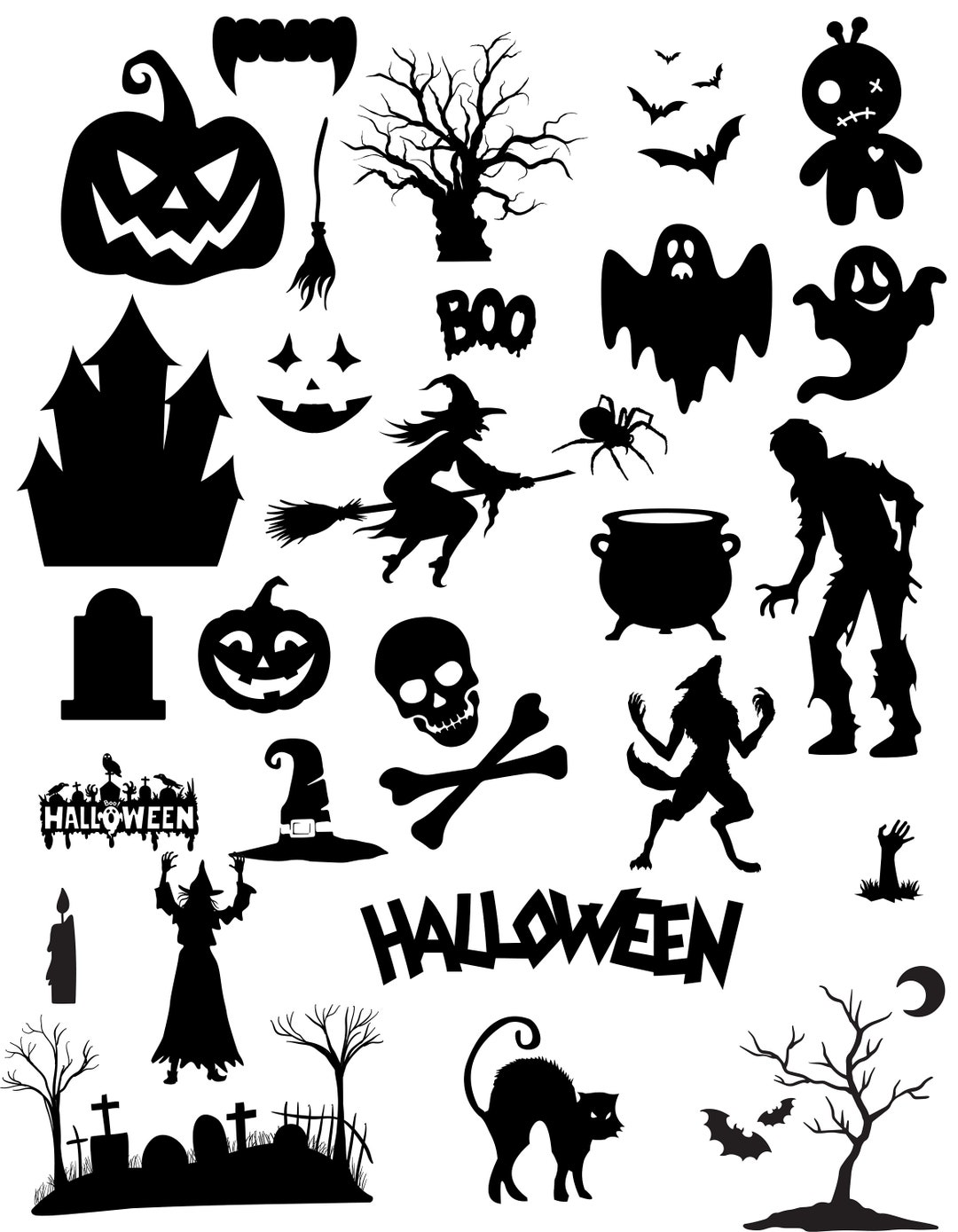 Halloween SVG Bundle - Etsy