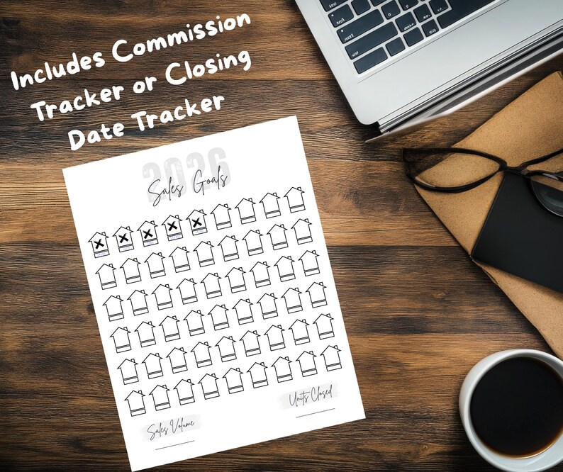 2026 Real Estate Goal Tracker Printable | Realtor Business Planner ...