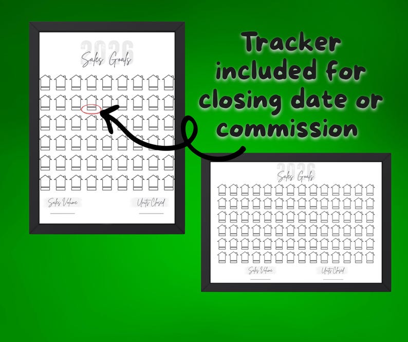 2026 Real Estate Goal Tracker Printable | Realtor Business Planner ...