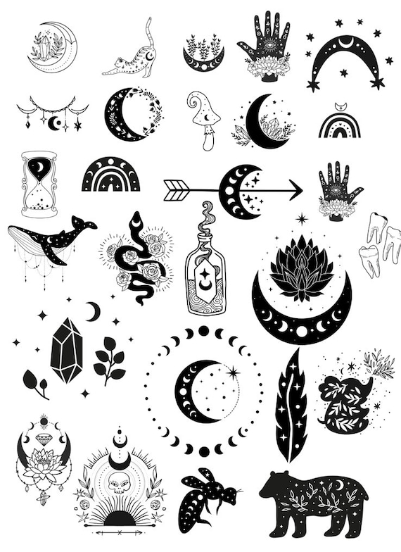 60 Mystical /witchy Png Image Bundle - Etsy
