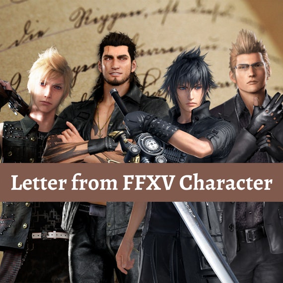Anime Letters Letter from Final Fantasy 15 Character Comfort Character ...