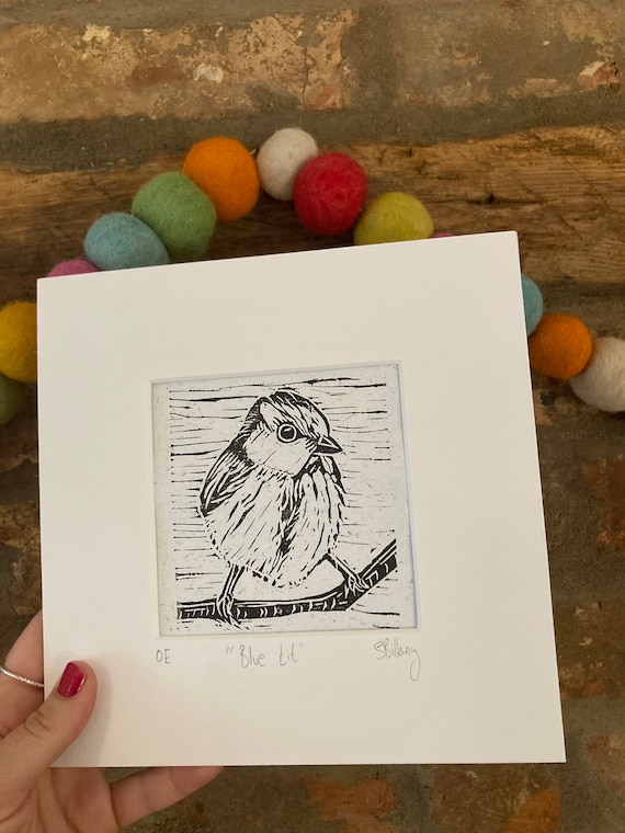 Art & Collectibles Wood & Linocut Prints Prints Handprinted lino cut on ...