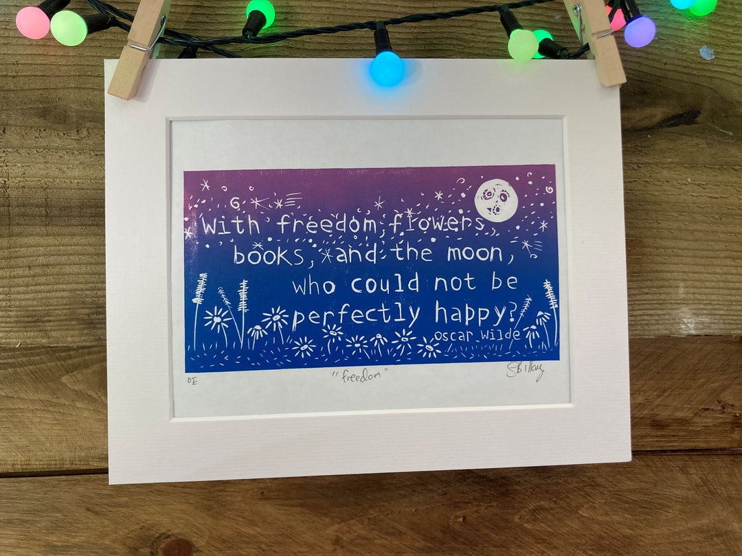 Freedom: an Original Linocut Print - Etsy