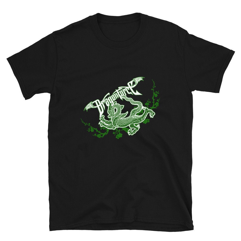 DragonForce Green Dragon Vintage T-Shirt Official | Etsy