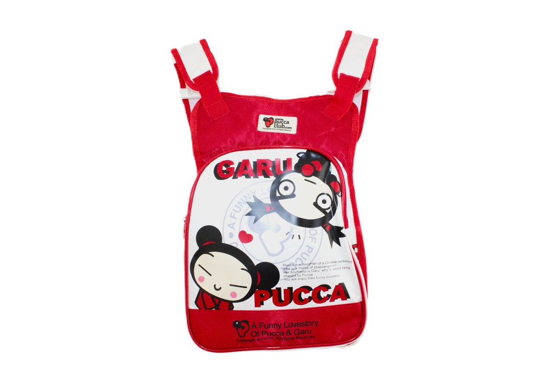 New With Tag. Pucca Funny Love Adjustable Back Pack pucca & Garu - Etsy