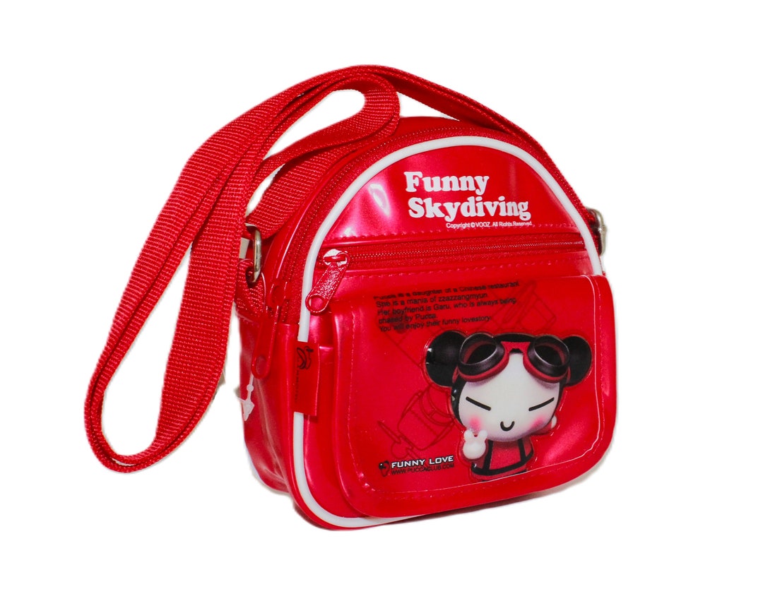 New With Tag. Pucca Funny Love Adjustable Shoulder Bag "funny Skydiving ...