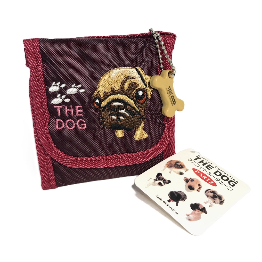 New the DOG Artist Collection Coin Purse With Wrist Strap Carry Handle ...