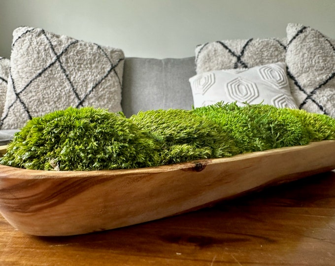 Moss Centerpiece | Pole Moss | Moss Planter | Preserved Moss Gift ...