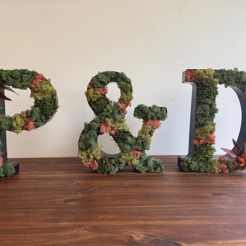 Moss Letter - Etsy