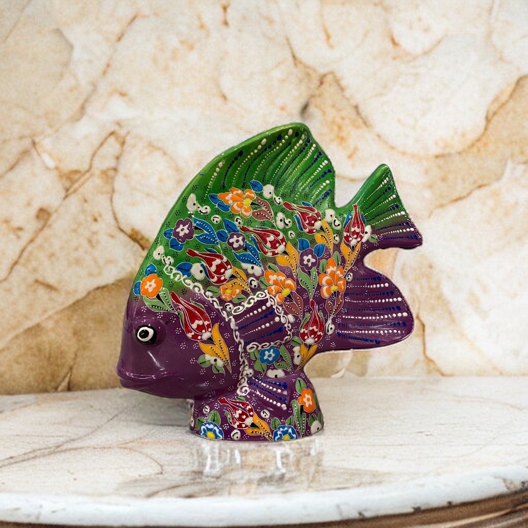 Ceramic Fish Figure Angelfish Catfish Handmade Fish - Etsy