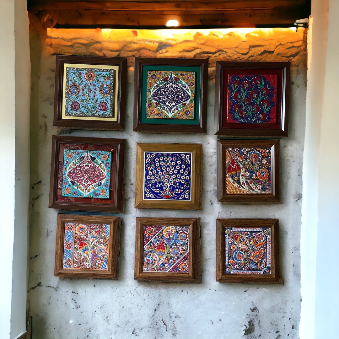 Turkish Wall Tile Colourful Wall Decor Decorative Tile for - Etsy