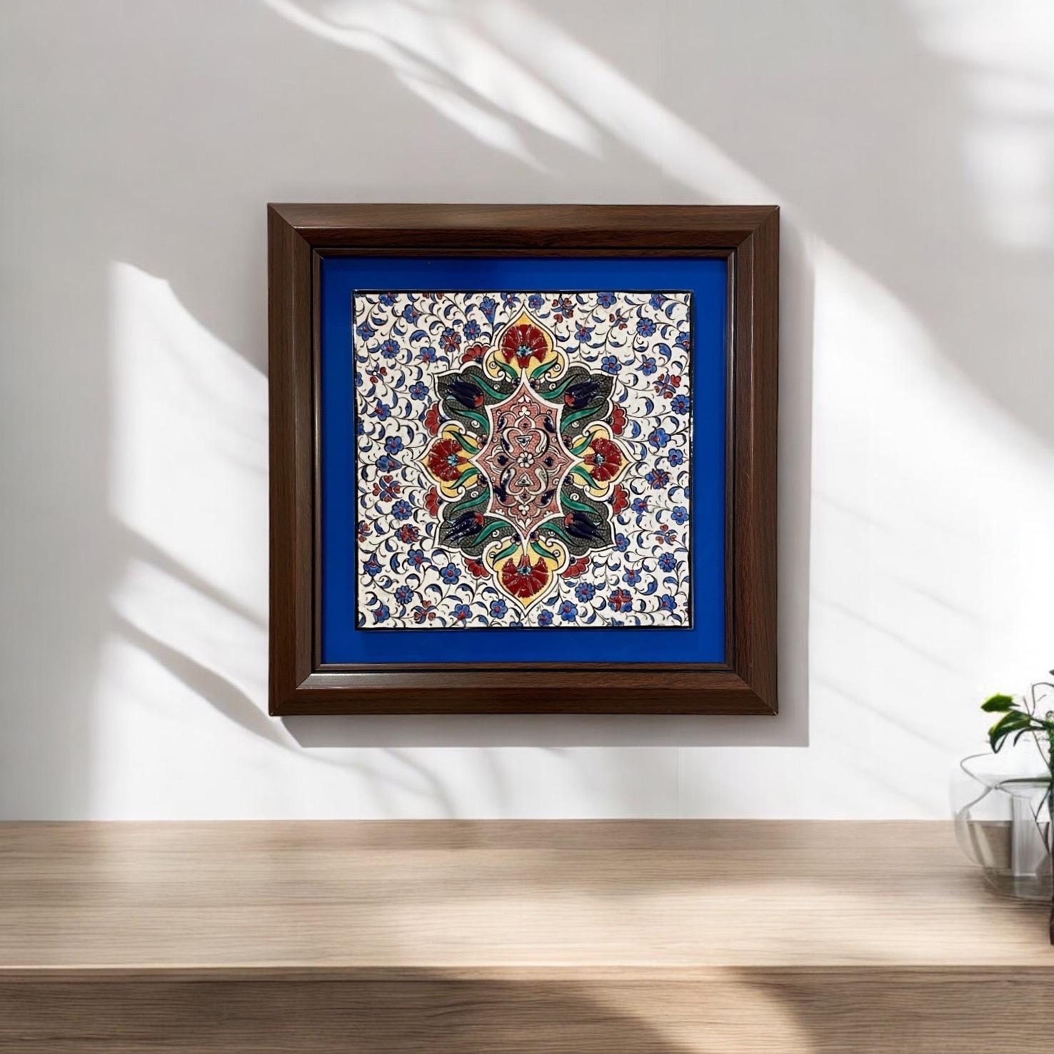 Turkish Wall Tile, Colourful Wall Decor, Decorative Tile for Hanging ...