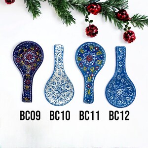 Spoon Rest, Turkish Ceramic Spoon Holder, Handmade Spoon Holder for ...