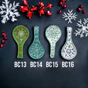 Spoon Rest, Turkish Ceramic Spoon Holder, Handmade Spoon Holder for ...