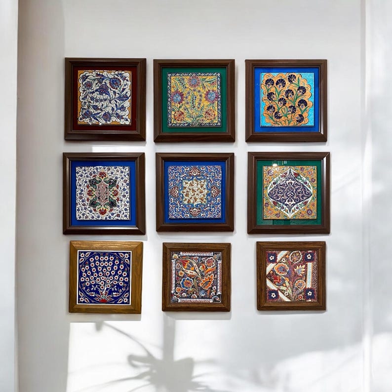 Turkish Wall Tile, Colourful Wall Decor, Decorative Tile for Hanging ...
