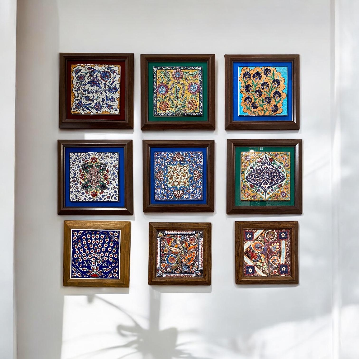 Turkish Wall Tile, Colourful Wall Decor, Decorative Tile for Hanging ...