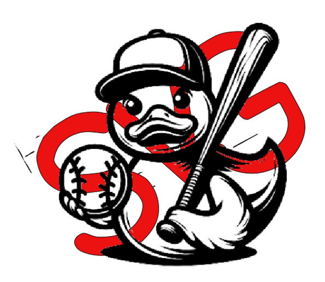Baseball Duck, SVG File Instant Digital Download for Cricut and ...