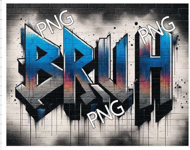 Bruh PNG File Instant Download Colorful Graffiti Image Trending PNG - Etsy