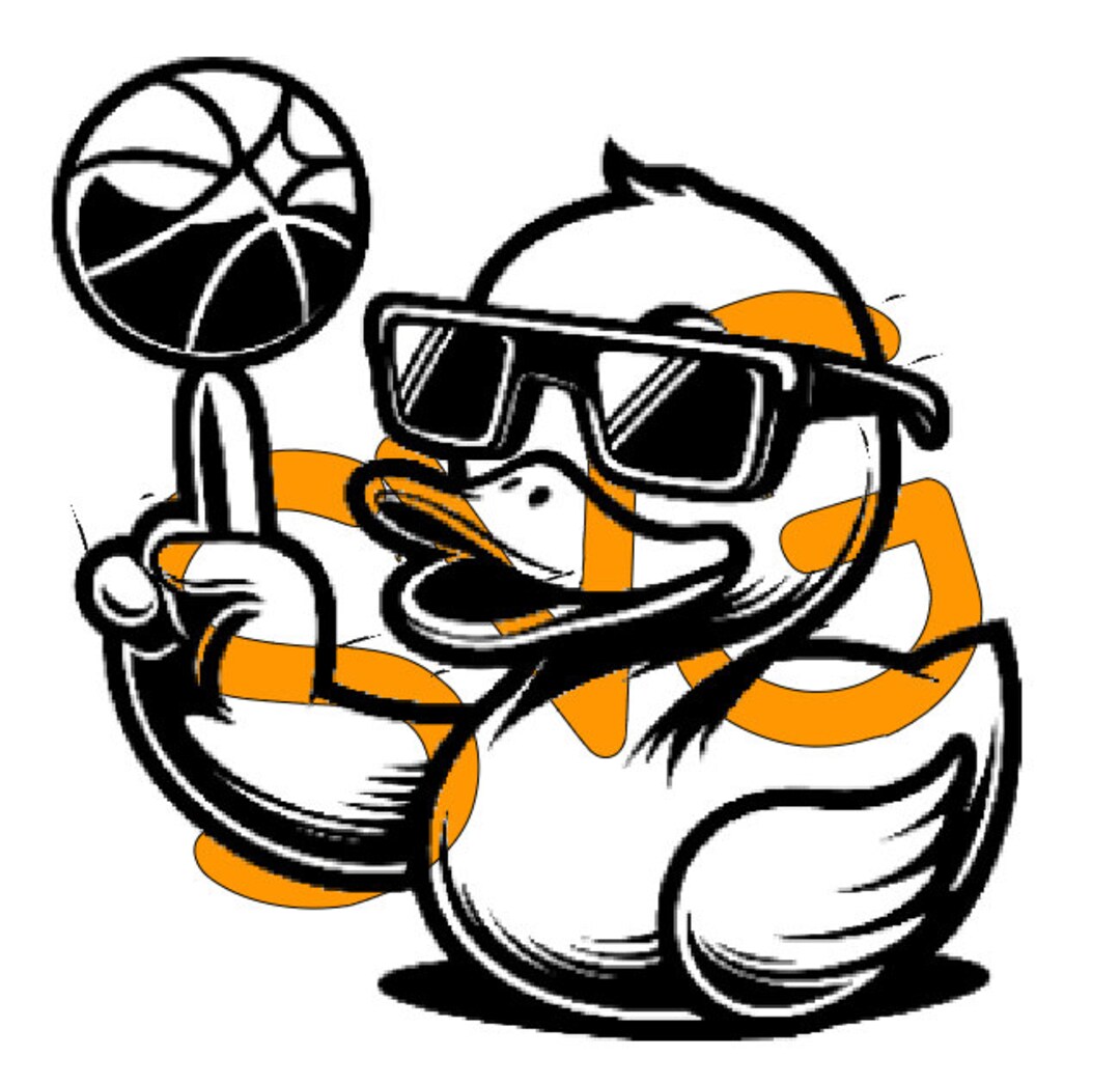 Basketball Duck SVG File Instant Digital Download for Cricut and ...