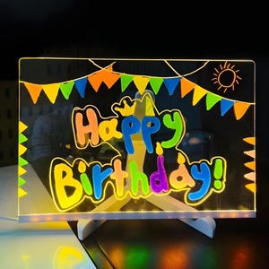 LED Light Drawing Board - 30x20cm Light Writing Board - Fun Creative ...