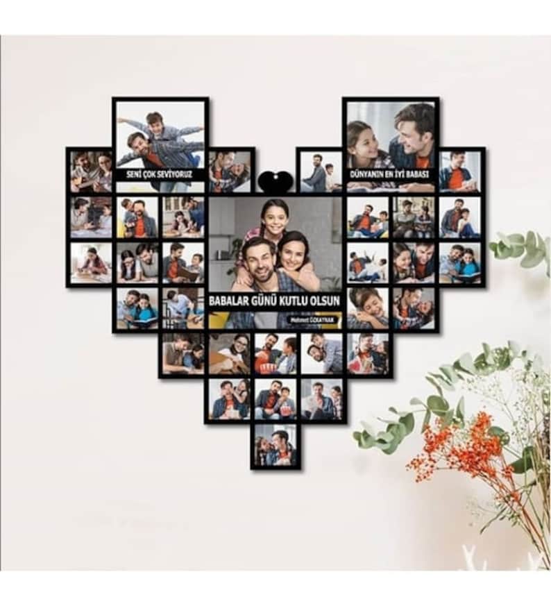 32 Photo Frame Multiple Photos, Custom Collage Frame, Picture Frames ...
