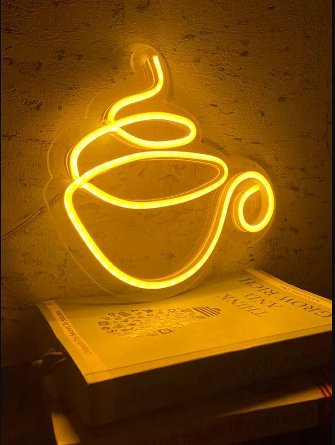 Neon Light Sign - Teacup LED Sign for Cozy Spaces & Tea Lovers | Neon ...