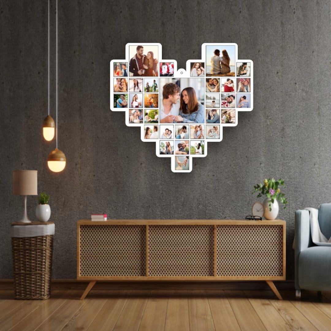 32 Photo Frame Multiple Photos, Custom Collage Frame, Picture Frames ...