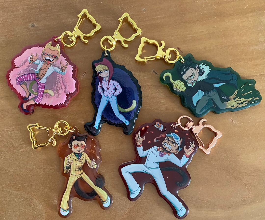 One Piece Acrylic Keychains - Etsy