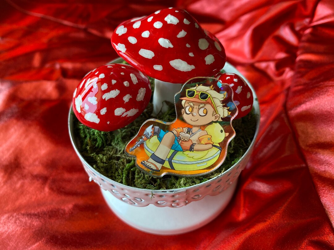 Junkrat (beachrat) Rainbow Acrylic Pin - Etsy