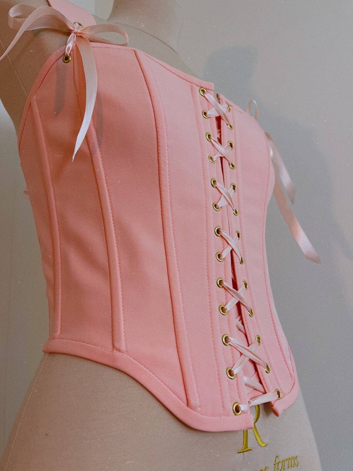 Corser With Front Lacing Corset Top Overbust Corset - Etsy