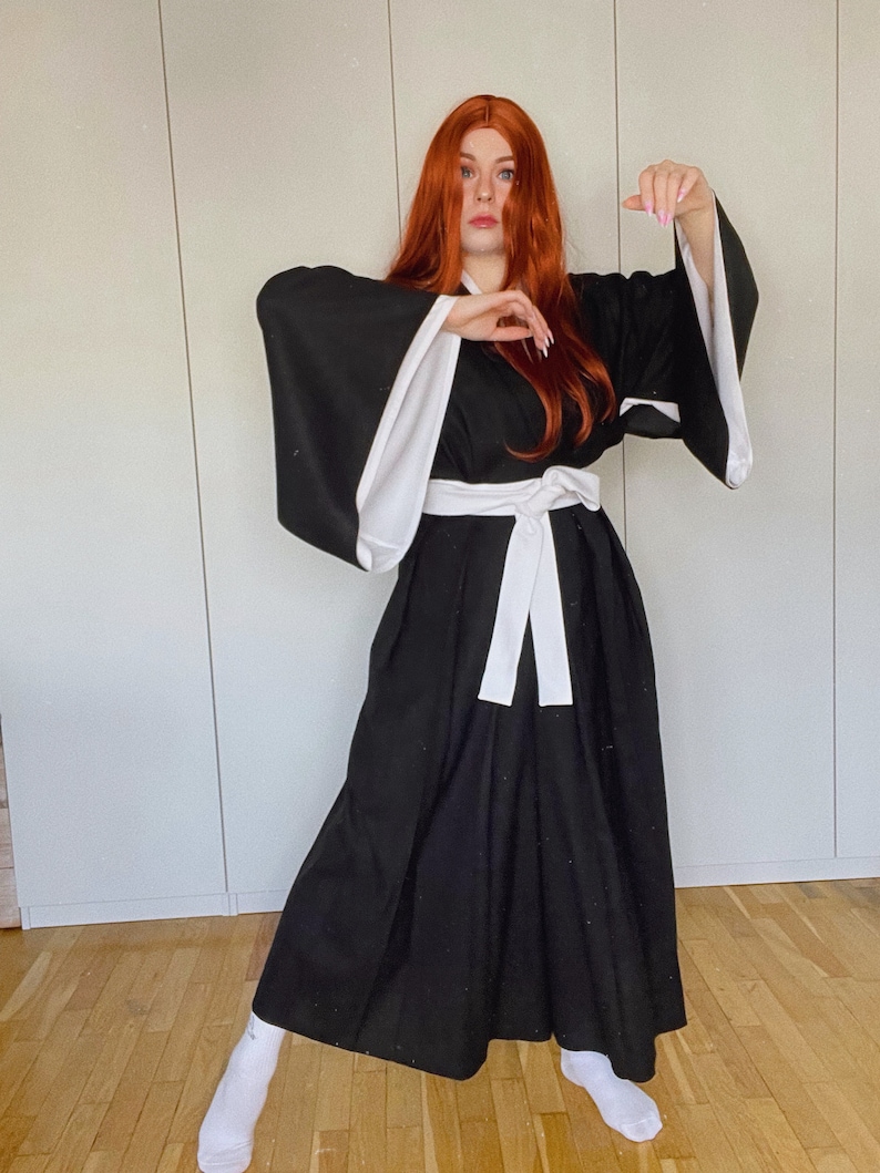 Custom Soul Reaper Cosplay Costume: Linen Blend Kimono - Etsy