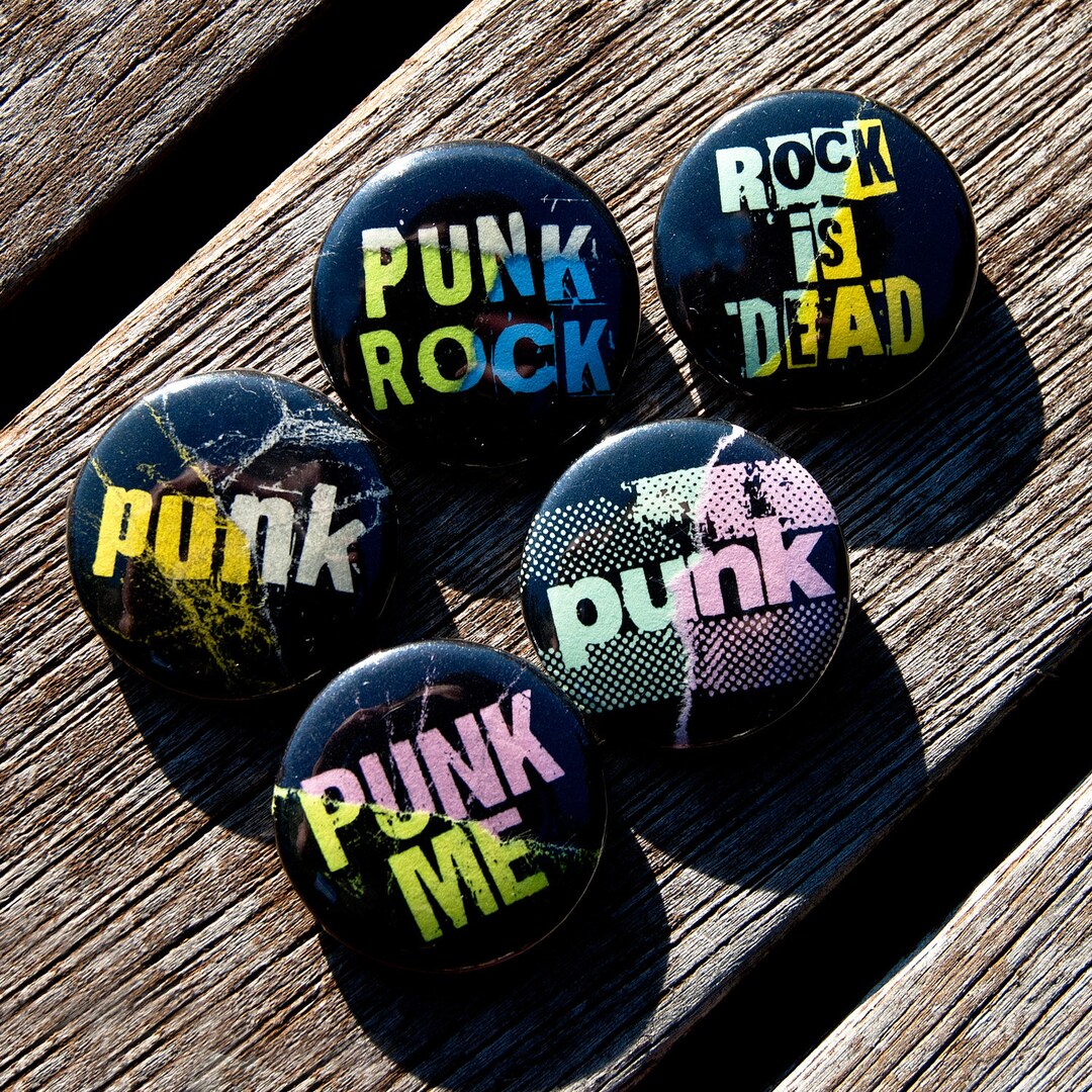Collage Badge Pack 03 | Punk Badges | Handmade Collage Badges ...