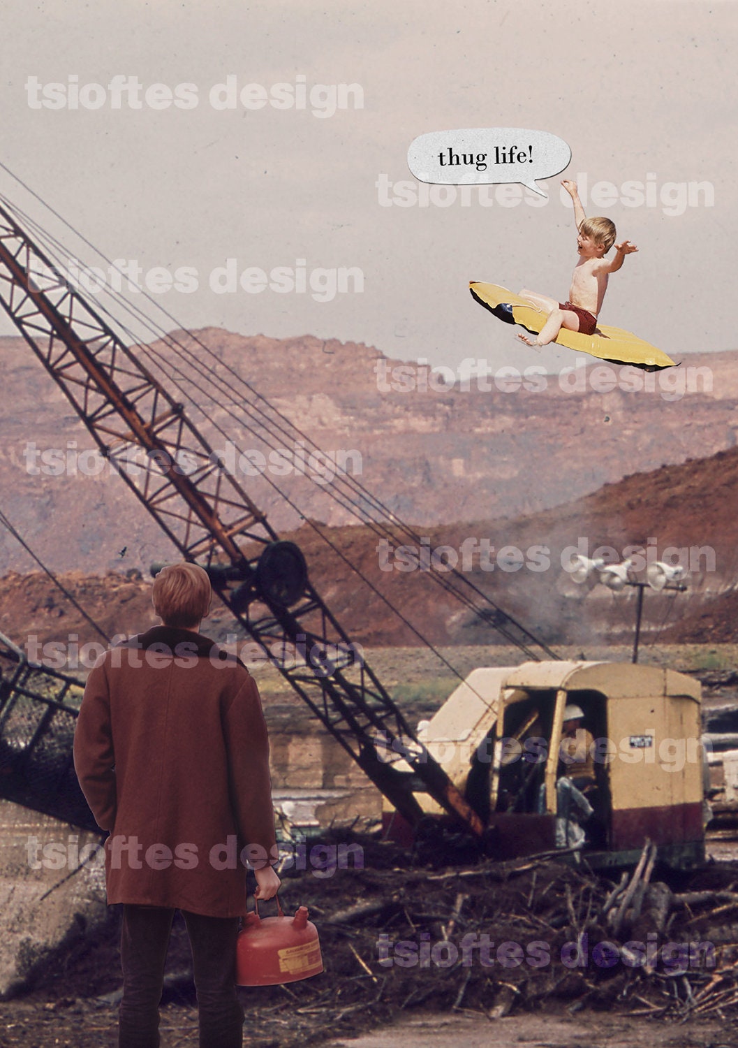 Thug Life | Digital Collage | Original Artwork | Digital Download ...