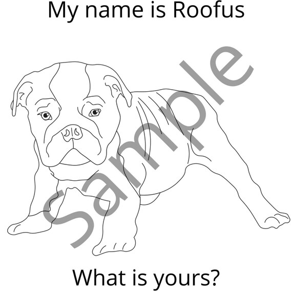 Guide Dog Coloring Page
