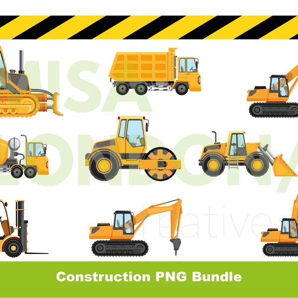 Construction Png Bundle - Etsy