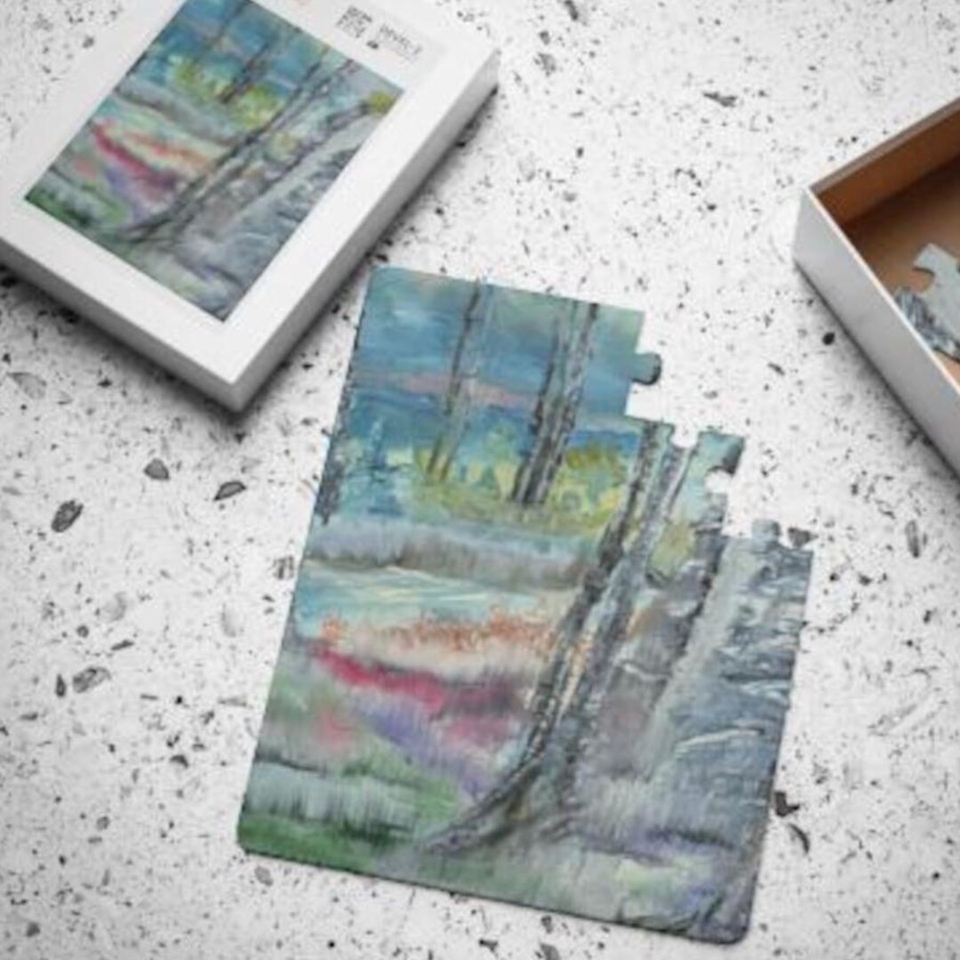 Tranquil Waterfall Puzzle for Kids | 30-piece Scenic Landscape Toy - Etsy