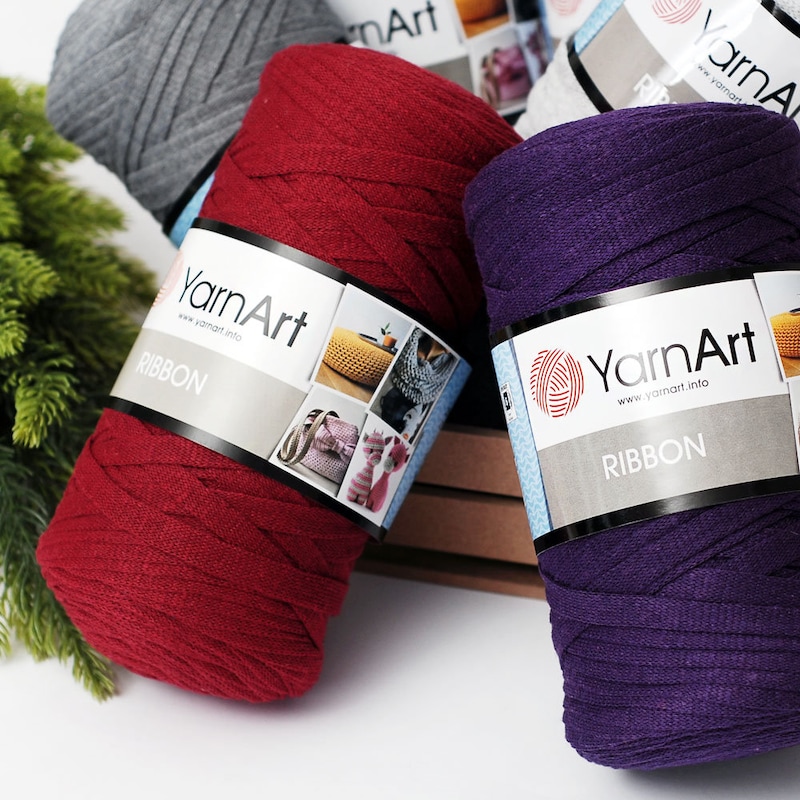 Cotton Ribbon Yarn - Etsy