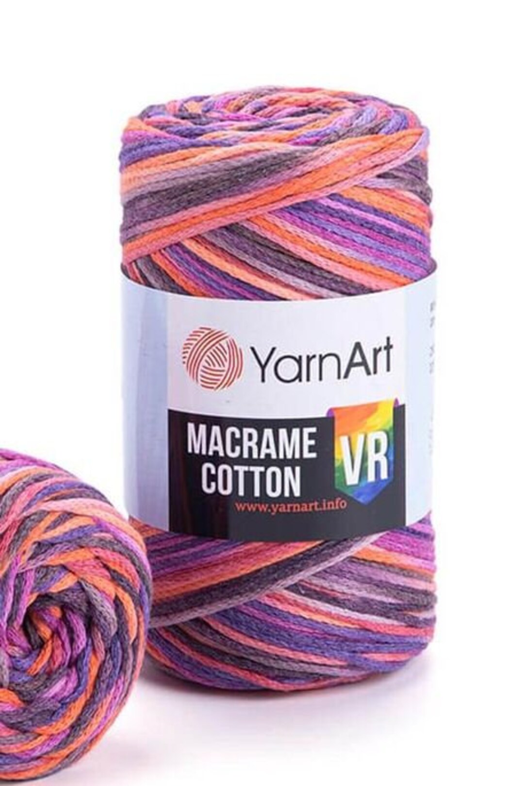 Yarnart Macrame Cotton VR Macrame Cord, Multicolor Macrame, Macrame Bag ...