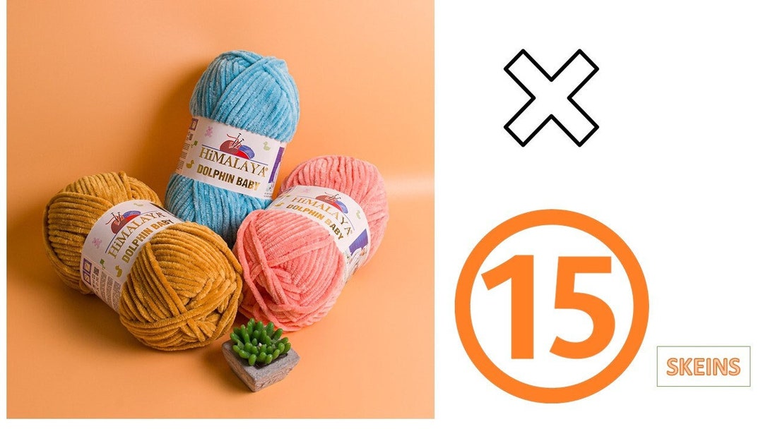 15 Balls Free FEDEX EXPRESS Shipping Himalaya Dolphin Baby, Baby Yarn ...