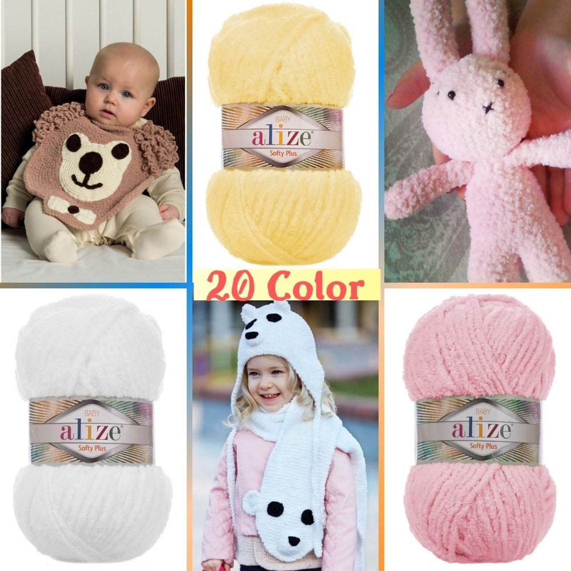 Alize Softy Plus Yarn Baby Pattern Alize Baby Yarn Softy - Etsy