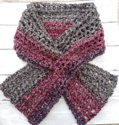 One Skein Keyhole Scarf Pattern, Pull Through Scarf, Quick and Easy ...