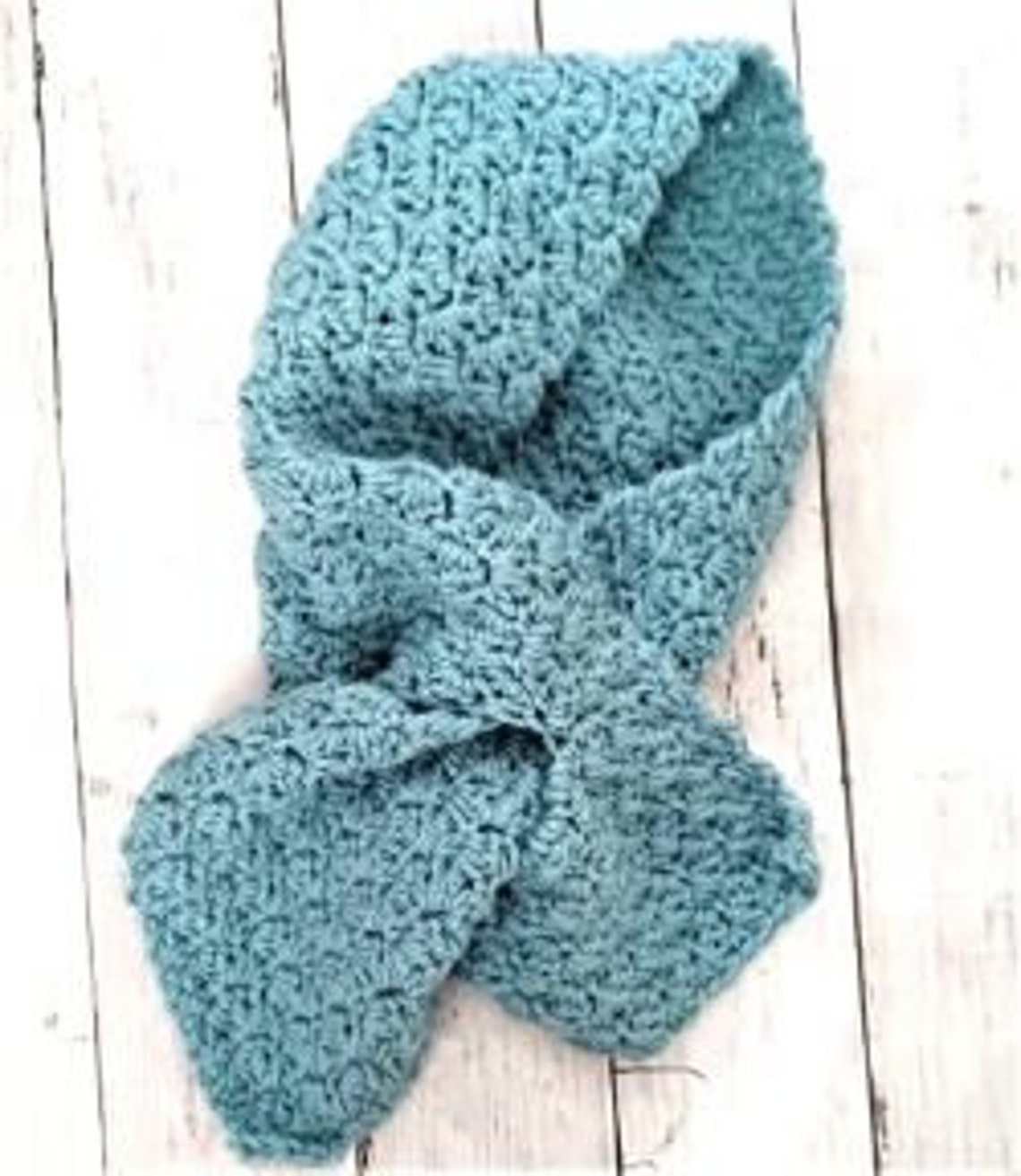 Crochet Keyhole Scarf, Neck Warmer, Pull Through Scarf, Digital Pattern ...
