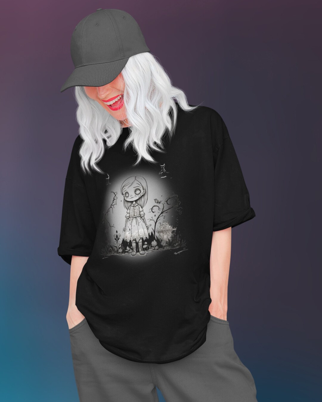 Creepy Kid Shirt, Pastel Goth Shirt, Dark Kawaii Shirt, Alt Clothing ...