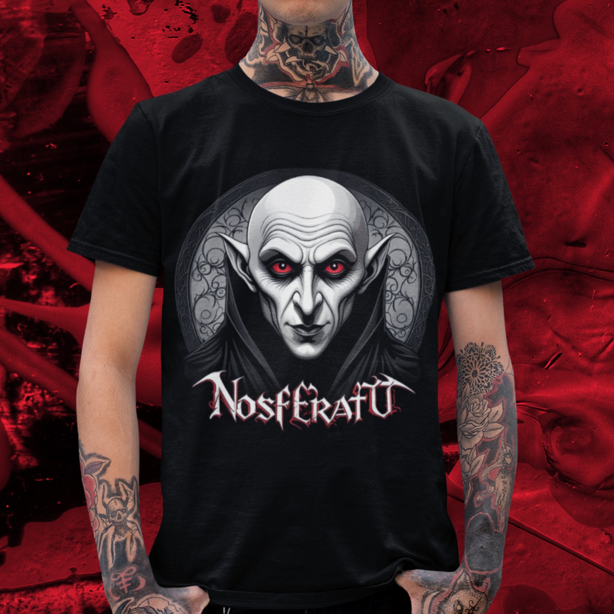 Nosferatu Shirt, Dracula Shirt, Horror Goth Aesthetic,literary Shirt ...