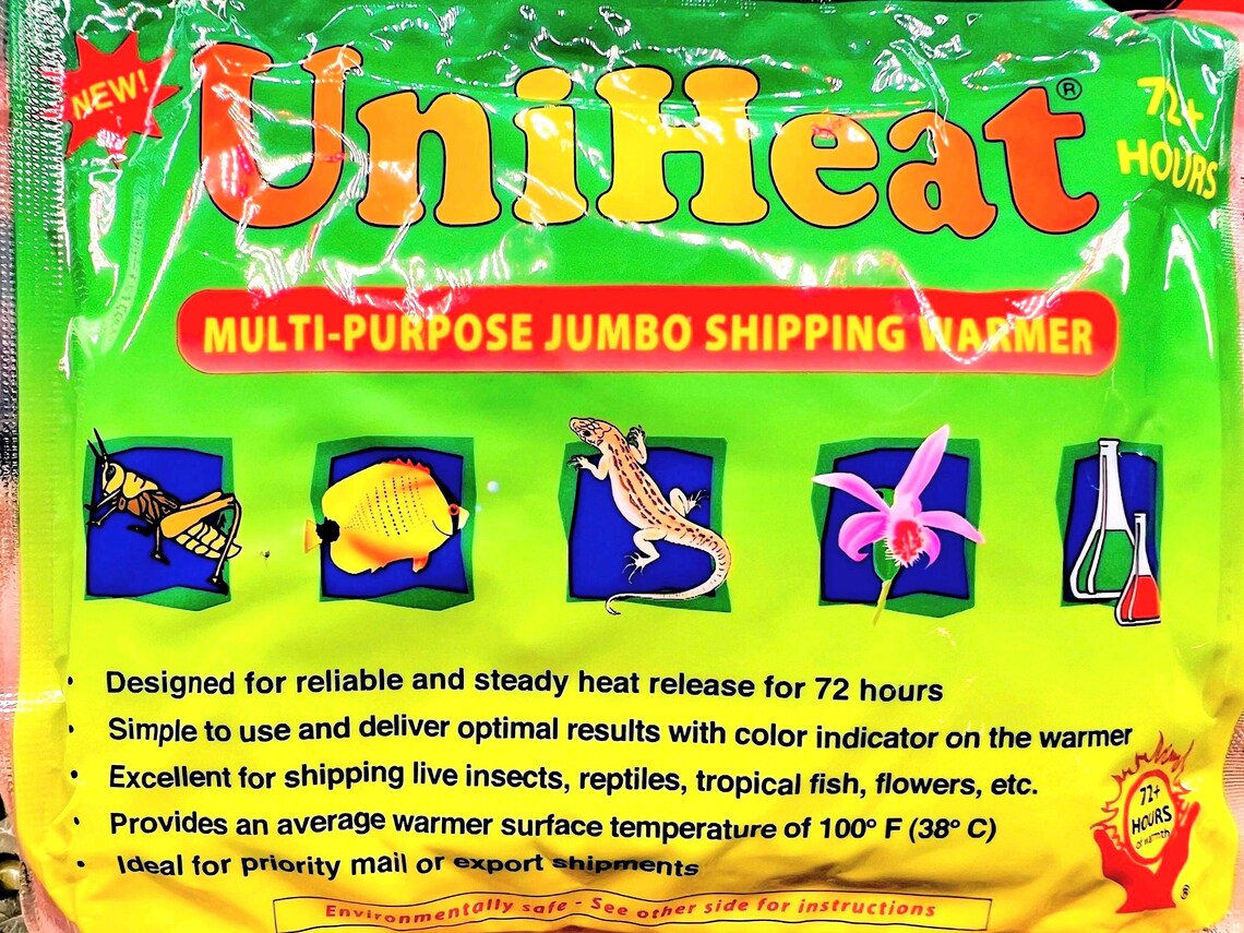 Uniheat 72+ Hour Heat Pack - for Plants, Fish, Reptiles and Baby Chicks ...