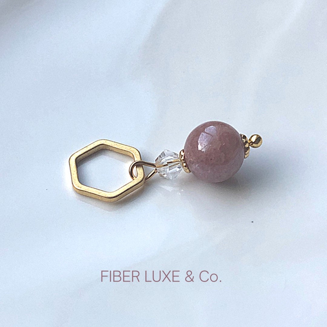 Sunstone Sunset Collection Set of 5 Sunstone Stitch Markers - Etsy