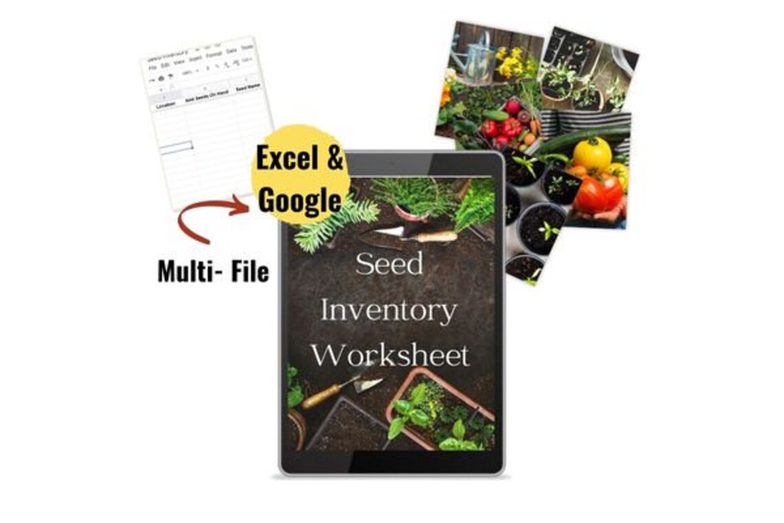 Seed Inventory- Seed Inventory Worksheet- Seed Worksheet- Inventory ...