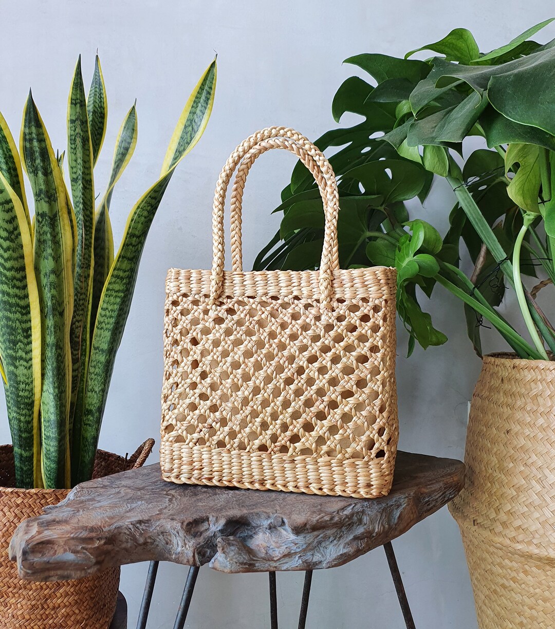 Straw Handbag Straw Bag Handmade Handwoven Rattan Bag - Etsy