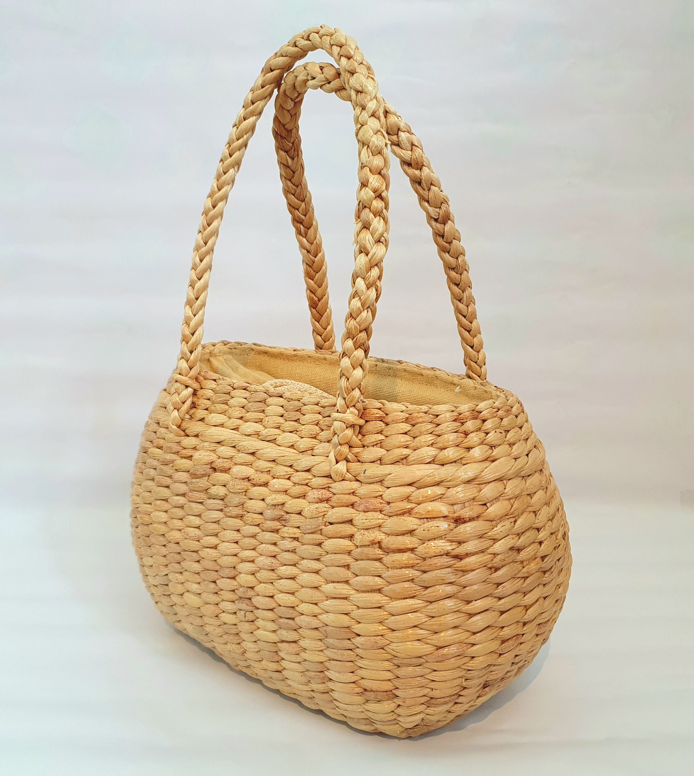 Straw Pouch Bag Handmade Hand Woven Rattan Bag Market | Etsy